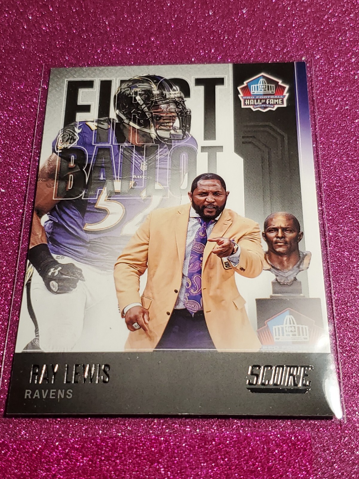 2022 Score Football Ray Lewis First Ballot Baltimore Ravens #FB-RL | eBay