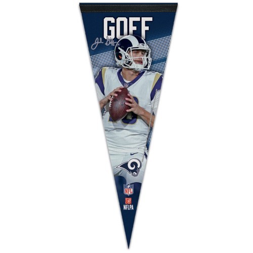 JARED GOFF LOS ANGELES RAMS PREMIUM QUALITY PENNANT 12"X30" BANNER | eBay
