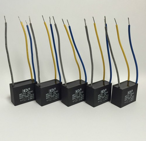 5pcs Capacitor 3 Speed Controller 6uf & 3uf 250v suits fans Clipsal MPC ...