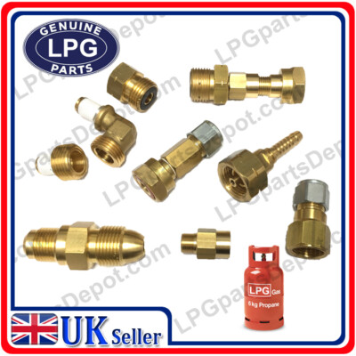 GAS bottles adaptors G5/8 G3/8 M21.8 Fittings connectors NUTS reducers ...