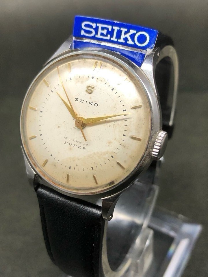 Seiko Super 12H S Model Vintage Hand-wind Watch Unused 1950s ...