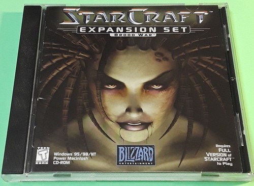 Starcraft Brood War Expansion Set PC Game 1998 CD-ROM Windows 95 / 98 ...