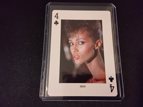 2018 Piatnik 80s Playing Cards #4 Iman | eBay