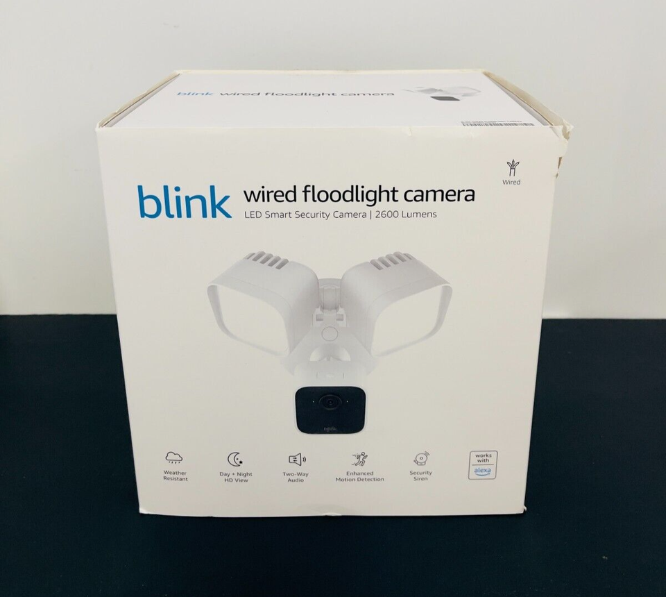 Blink Wired Floodlight Camera Smart security camera 2600 lumens HD live ...