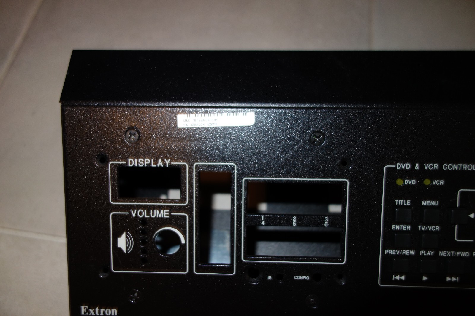 Extron SMB 105 5-Gang Black Architectural Mounting Frame Surface Mount ...