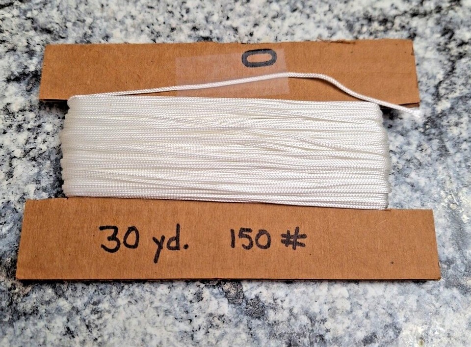 30 YARD NYLON WEIGHT CORD 45# - 80# - 150# TEST FOR ANTIQUE WEIGHT ...