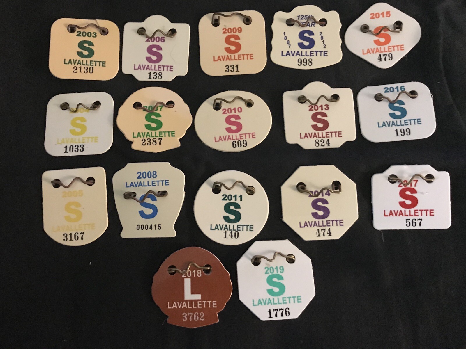 LOT OF LAVALLETTE,NJ SUMMER SEASON BEACH BADGES | eBay