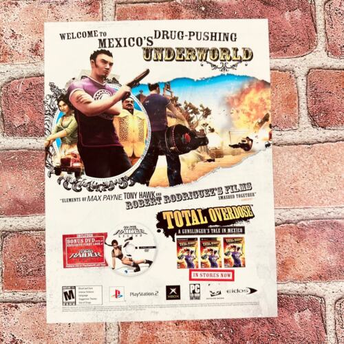 2005 Total Overdose Underworld Video Game - Original Vtg PRINT AD Mini ...