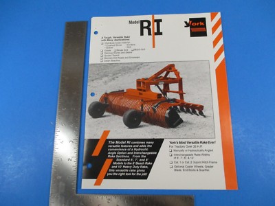 York Model RI Rake Most Versatile Rake Ever! Insert M2634 | eBay