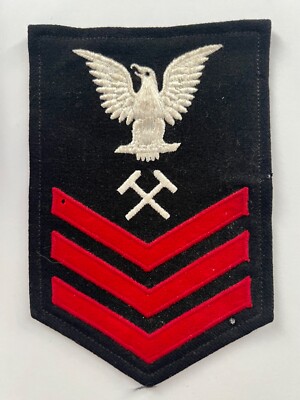 WWII USN US Navy Shipfitter 1st Class Petty Officer Rate Patch "Liona ...