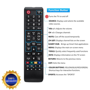 Universal Remote for Samsung UHD TV UN43AU8000FXZA UN50AU8000FXZA ...