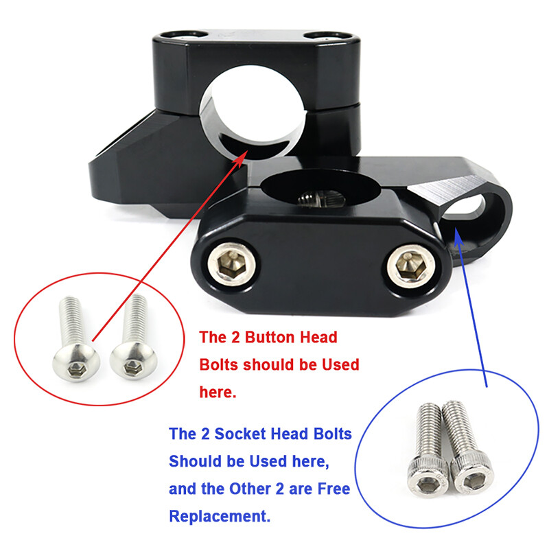 Honda Vtx 1300 Handlebar Riser Bolts Rivco Chrome Handlebar Risers