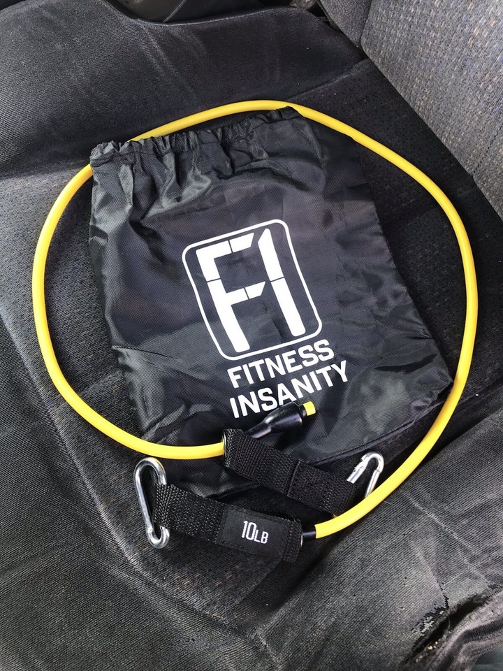 Fitness Insanity Resistance Bands Unbreakable Set 5 Piece Exercise ...