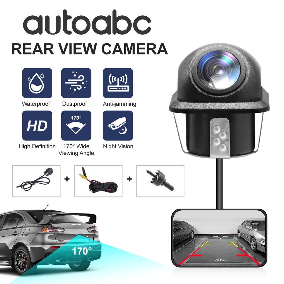 170° AHD Car Rear View Backup Reverse Camera Night Vision Waterproof ...