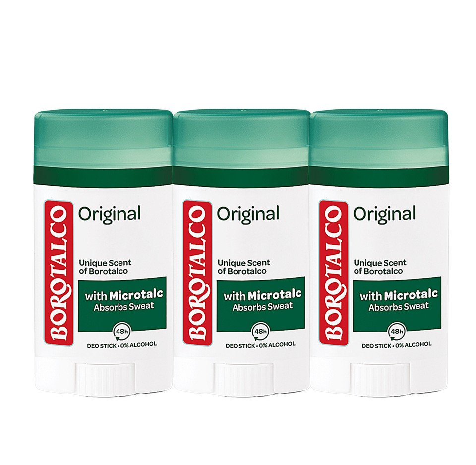 Borotalco Original Stick Talc Deodorant Antiperspirant 40 ml 3, 6 Pack ...