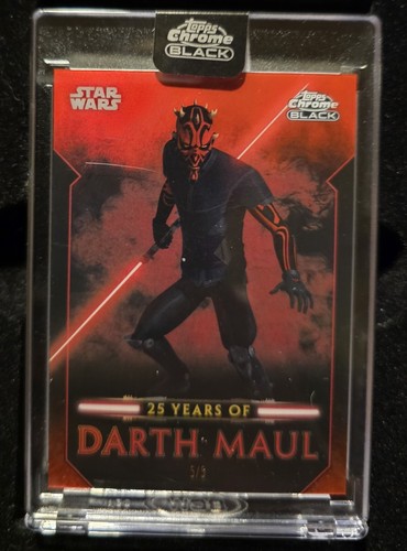 2024 Topps Chrome Black Star Wars 25 Years Of Darth Maul #DM-15 Rebels ...