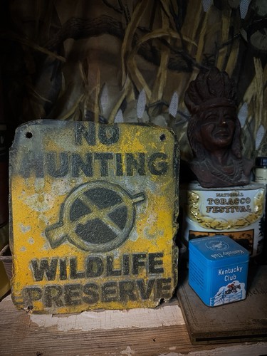 No Hunting Wildlife Preserve Sign | eBay