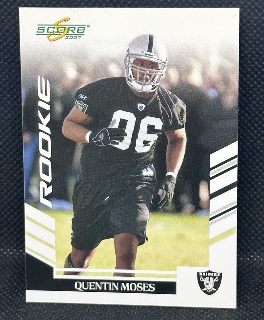 Quentin Moses 2007 Score Football #313 RC Oakland Raiders | eBay