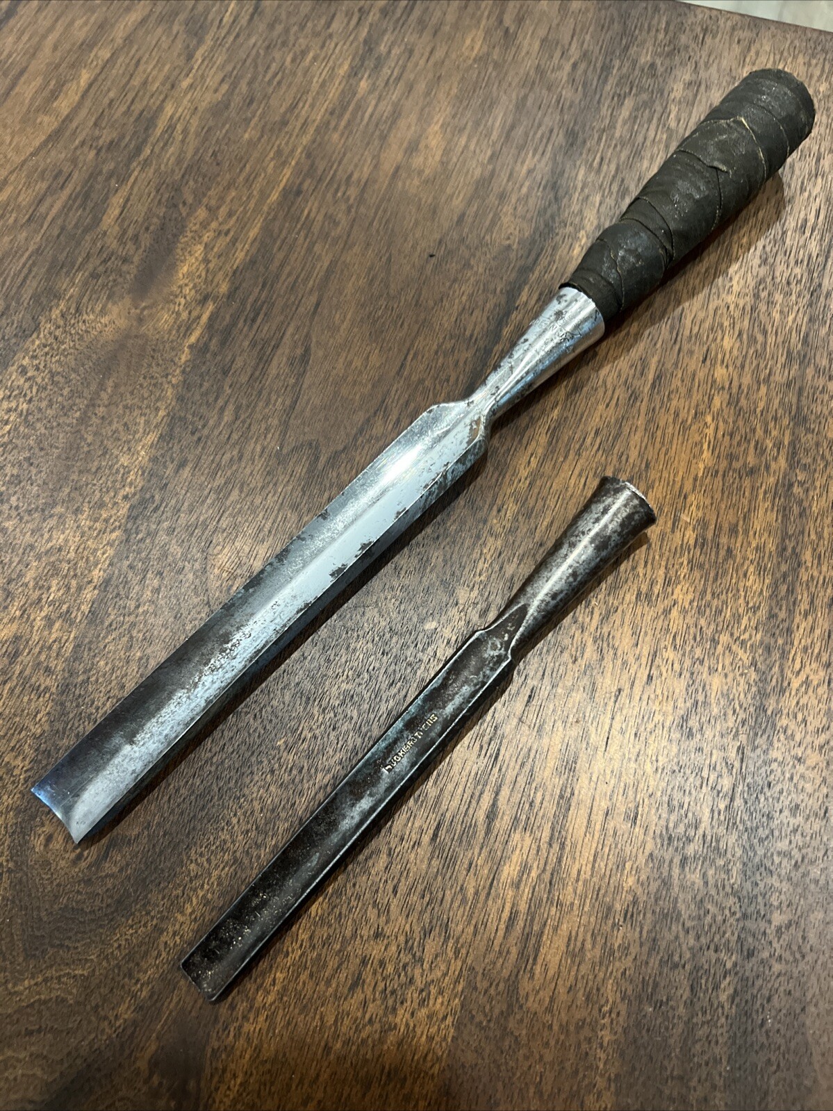 Vintage Set Greenlee & Buck Brothers Woodworking Firming Chisels 1” 1/2 ...