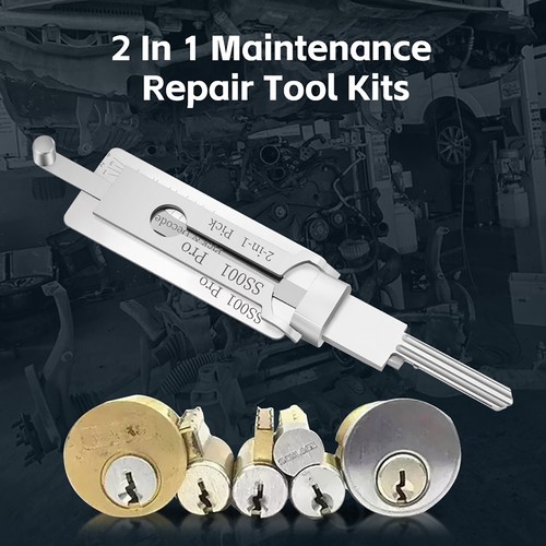 Stainless Steel Key Repair Tool Decoder Perfect Match Key Picking Hook ...