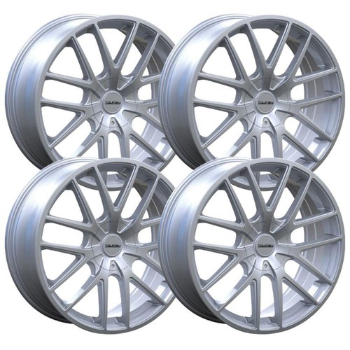 (Set-4) Touren TR60 18x8 5x100/5x114.3 40mm Hyper Silver Wheels Rims 18 ...