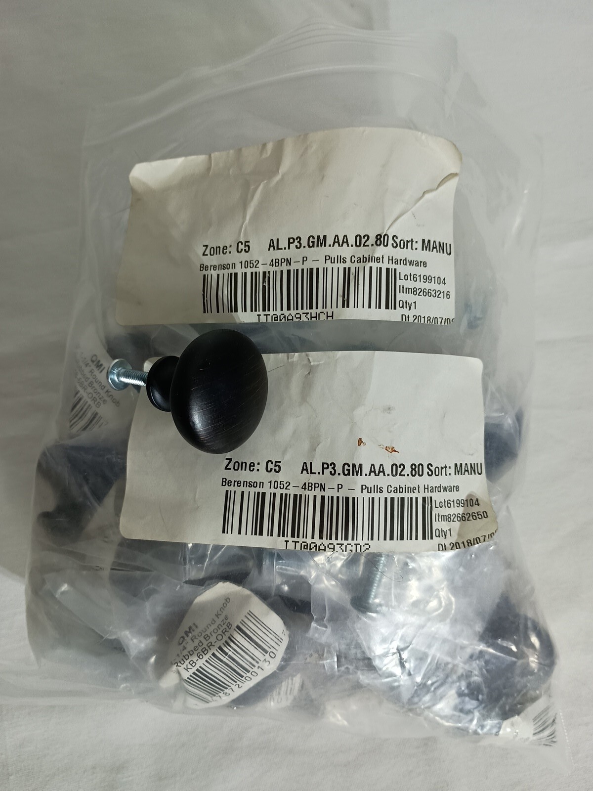 Lot of 36 QMI 1.25" Oil Rubbed Bronze Round Cabinet Knobs KB-6BR-ORB ...