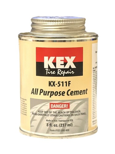 Kex KX-511F Vulcanizing Rubber Tire Plug/Patch Repair Cement Glue ...