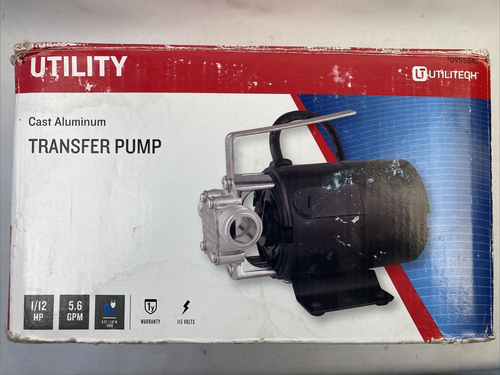 Utilitech 1/12 HP Cast Aluminum 115V Transfer Pump 0955645 Non ...