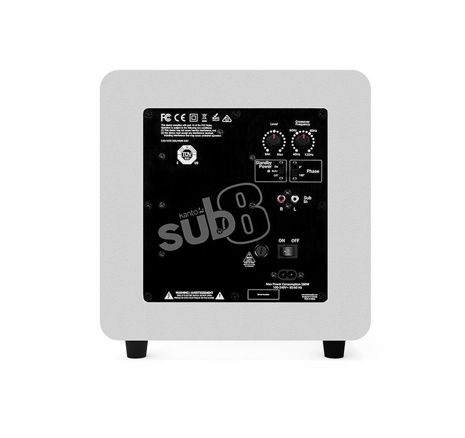 Kanto SUB8V Pure - Matte White Powered Subwoofer (OB) Box Damage | eBay