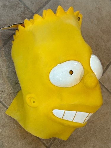 The Simpsons - BART SIMPSON ADULT VINYL MASK - NEW WITH HEADER CARD ...