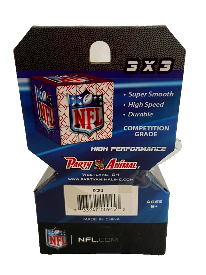 NFL LICENSED LOS ANGELES CHARGERS Football 3 X 3 Speed Cube 3D RUBIK'S ...