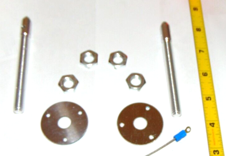 Aluminum Racing Hood Pin Latch Set Lanyard Studs Set Chevy Ford Dodge ...