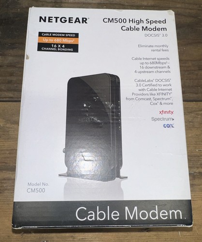 NETGEAR CM500 High Speed Cable Modem DOCSIS 3.0 of 680 Mbps | eBay