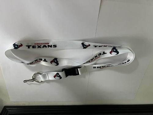 Brand New NFL Lanyard Keychain Houston Texans ID Holder ALL WHITE | eBay