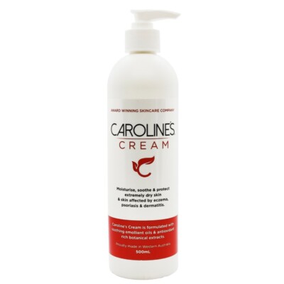 Caroline's Cream Pump 500mL Moisturise Soothe Protect Dry Skin ...