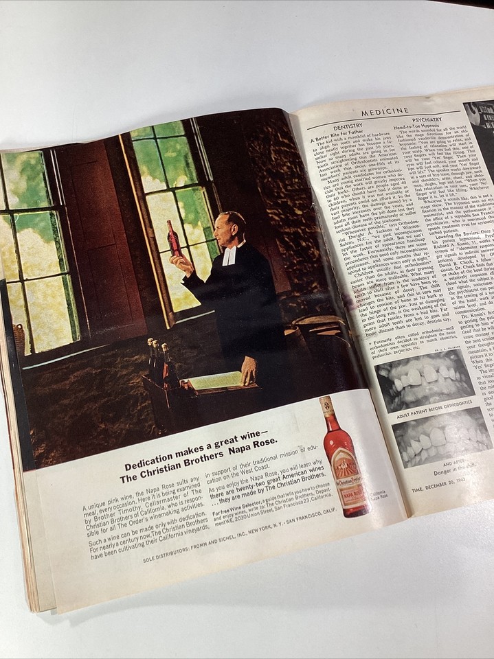 Time Magazine 1963 Rare Ads Rothschild JFK Sinatra Bradley Russia ...