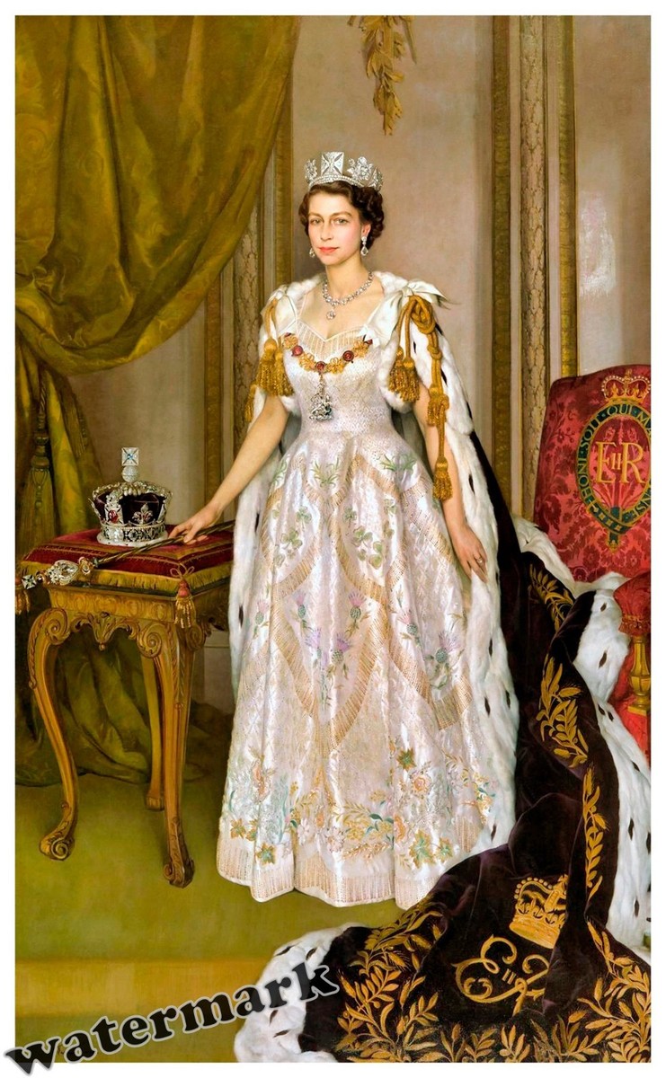 Queen Elizabeth Ii Coronation Portrait The Ashton Drake Galleries Her