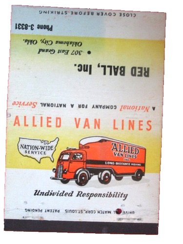 TRANSPORTATION/ALLIED VAN LINES/RED BALL OKLAHOMA CITY OK ROYAL FLASH ...