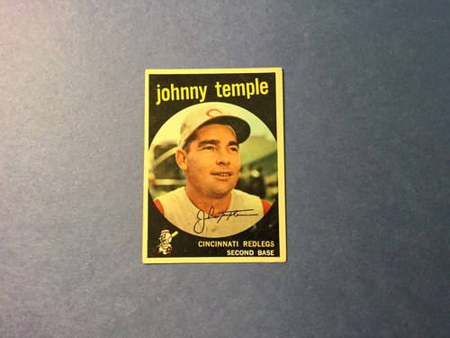 1959 TOPPS JOHNNY TEMPLE BASEBALL CARD #335 - VERY GOOD+ CONDITION ...