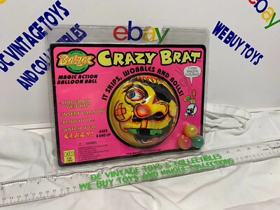 Vintage 1995 Official Balzac Crazy Brat Magic Action Balloon Ball Catco ...