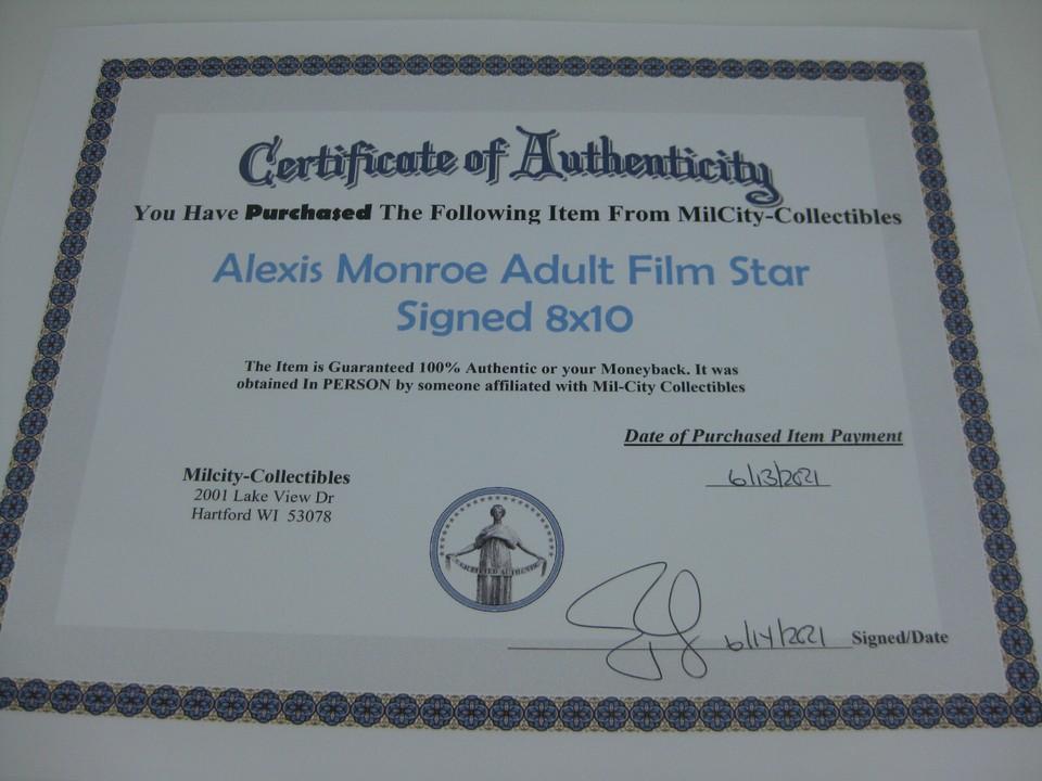 Alexis Monroe Star Autograph Signed 8x10 with COA | eBay