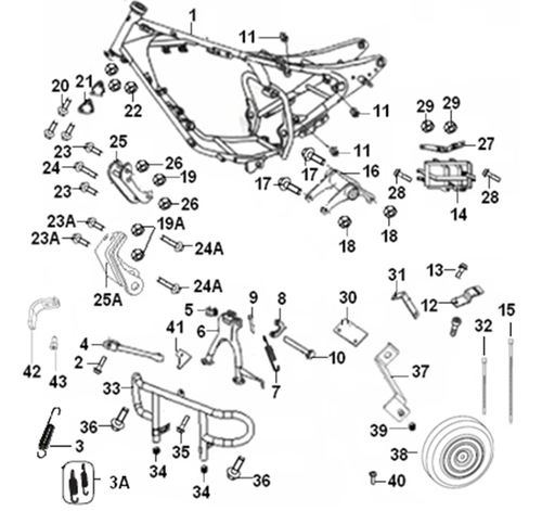 Keeway engine guard crash bars for Keeway Superlight 125 (S) | eBay
