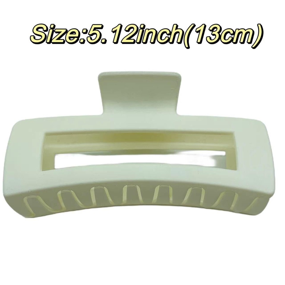 6psc Square Claw Clips for Women， 5.12 Inch Extra Large Hair ClipsBig ...