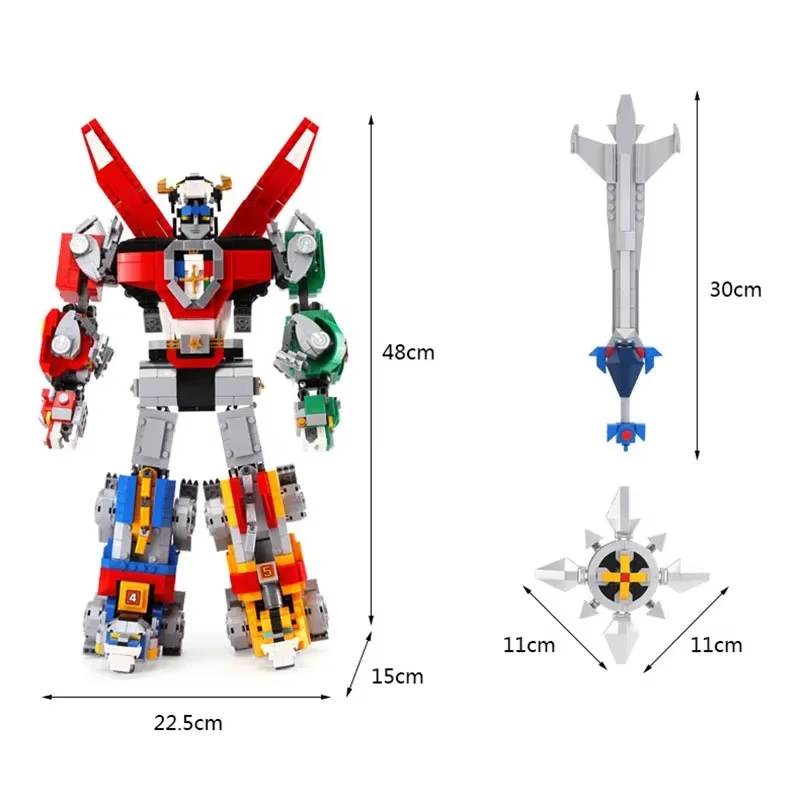 New 21311 Ideas: Voltron Transformers Building Blocks Toy Bricks Set 2 ...