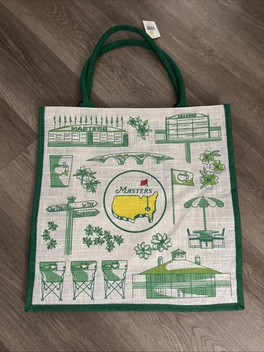 2025 Masters Golf Jute Tote Bag Augusta National New With Tags | eBay