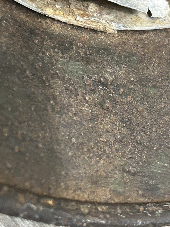 German Helmet M35 WW2 without restoration (original paint) WWII size 62 ...