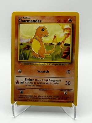 CHARMANDER 46/102 COMMON BASE SET POKEMON NM | eBay