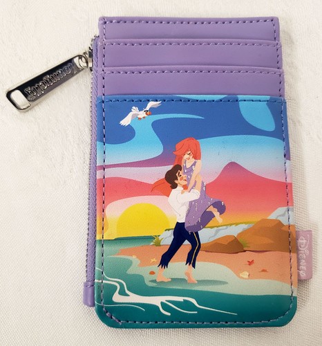 Disney Loungefly The Little Mermaid Cardholder Ariel & Eric Beach Scene ...