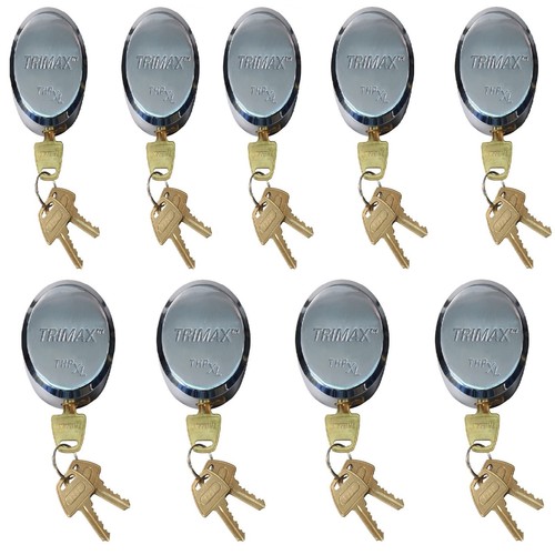 Trimax THPXL-Set of 9 Universal Hockey Puck Internal Shackle Door Lock ...