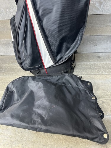 Ray Cook 6 Way Adult Stand Golf Bag Red Black White With Rain Cover | eBay